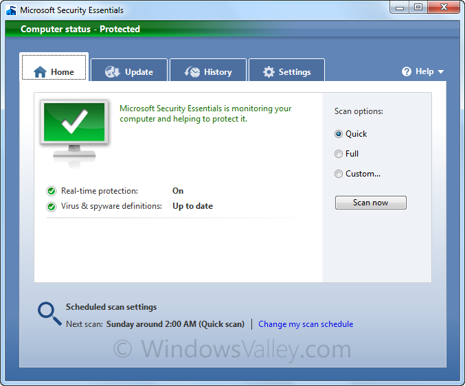 Review: Microsoft Security Essentials v1 - Windows Valley